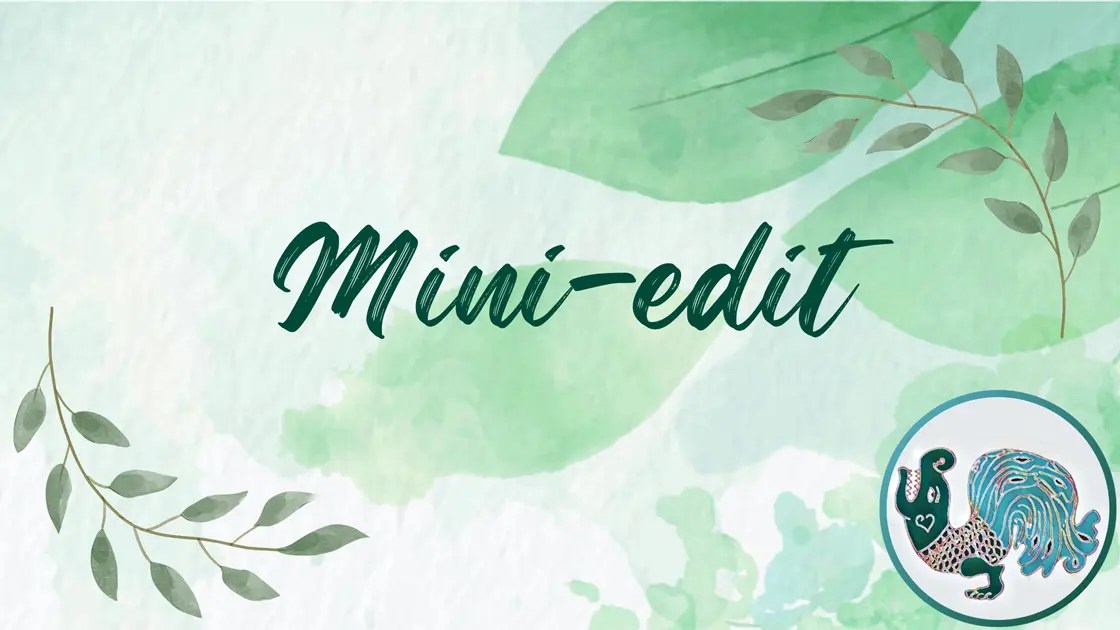 Bite-sized story insights with a mini-edit – Joanne Taylor • Ajatar Editing